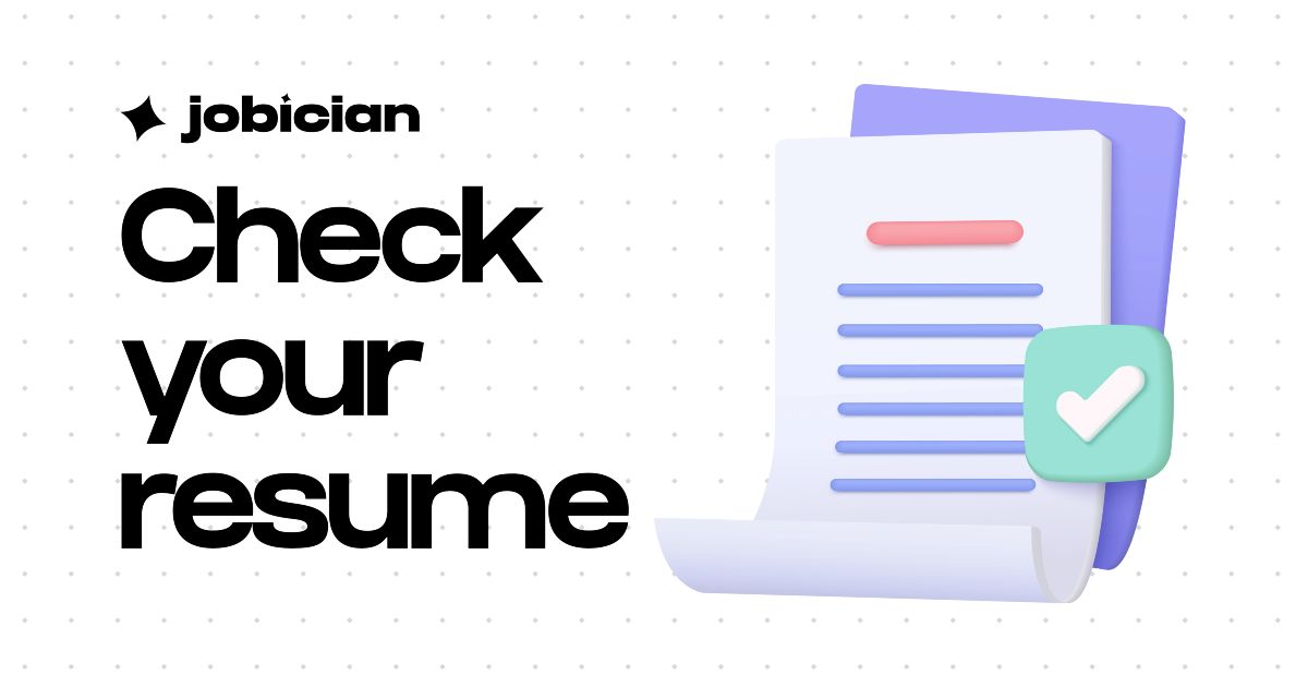 Free ATS Resume Checker - Check if your Resume is ATS Friendly